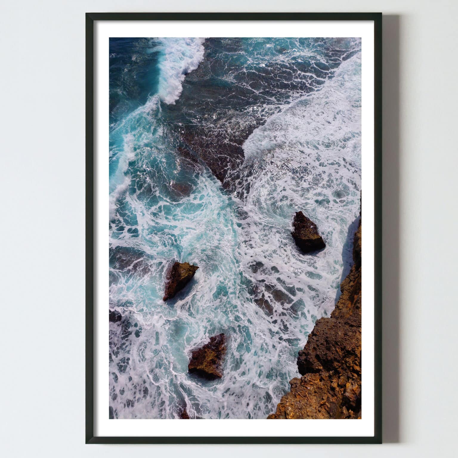 Poster pentru tablou perete : mare, stanci si valuri